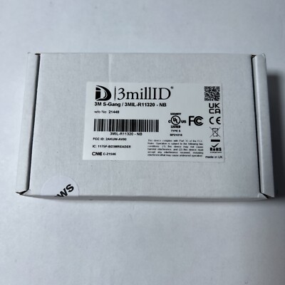 3millID 3MIL-R11320-NB Mobile, US Single Gang, Multi-tech, Bluetooth ...