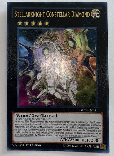 Yu-Gi-Oh - STELLARKNIGHT CONSTELLAR DIAMOND - SECE-EN051 - Ultra - NM/M ...