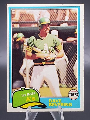 1981 Topps #568 Oakland A's Dave Revering | eBay