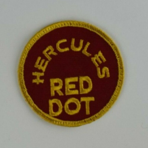 Hercules Red Dot Powder Skeet Shotgun Shooting Logo Round Embroidered ...