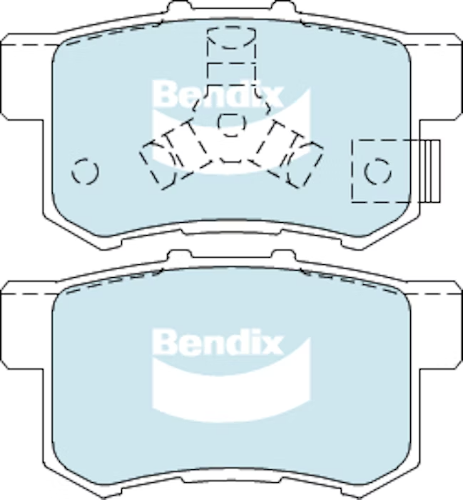 TP Bendix Rear Brake Pads for Honda Accord CU CR-V RD 7 RE RM Odyssey ...