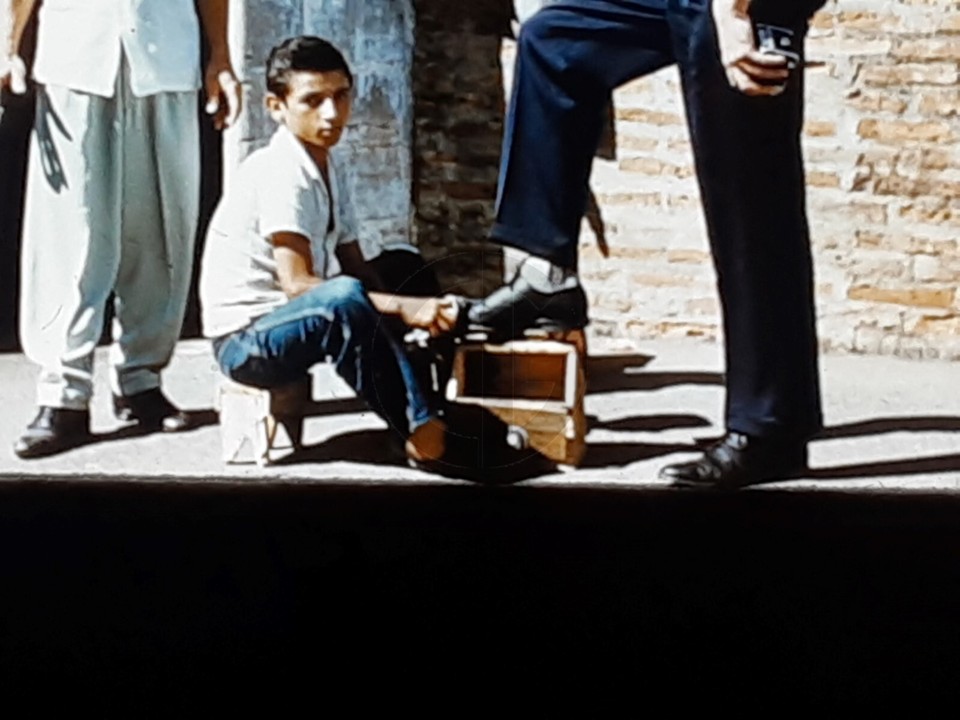 Handsome Man & "Native Shoe Shine Boy" in Puerto Rico: 1950's 35mm ...