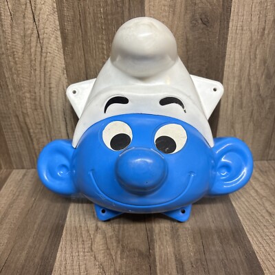 Smurf Power Cycle Big Wheel Front Face Plate Part Coleco Smurfs Ride On ...