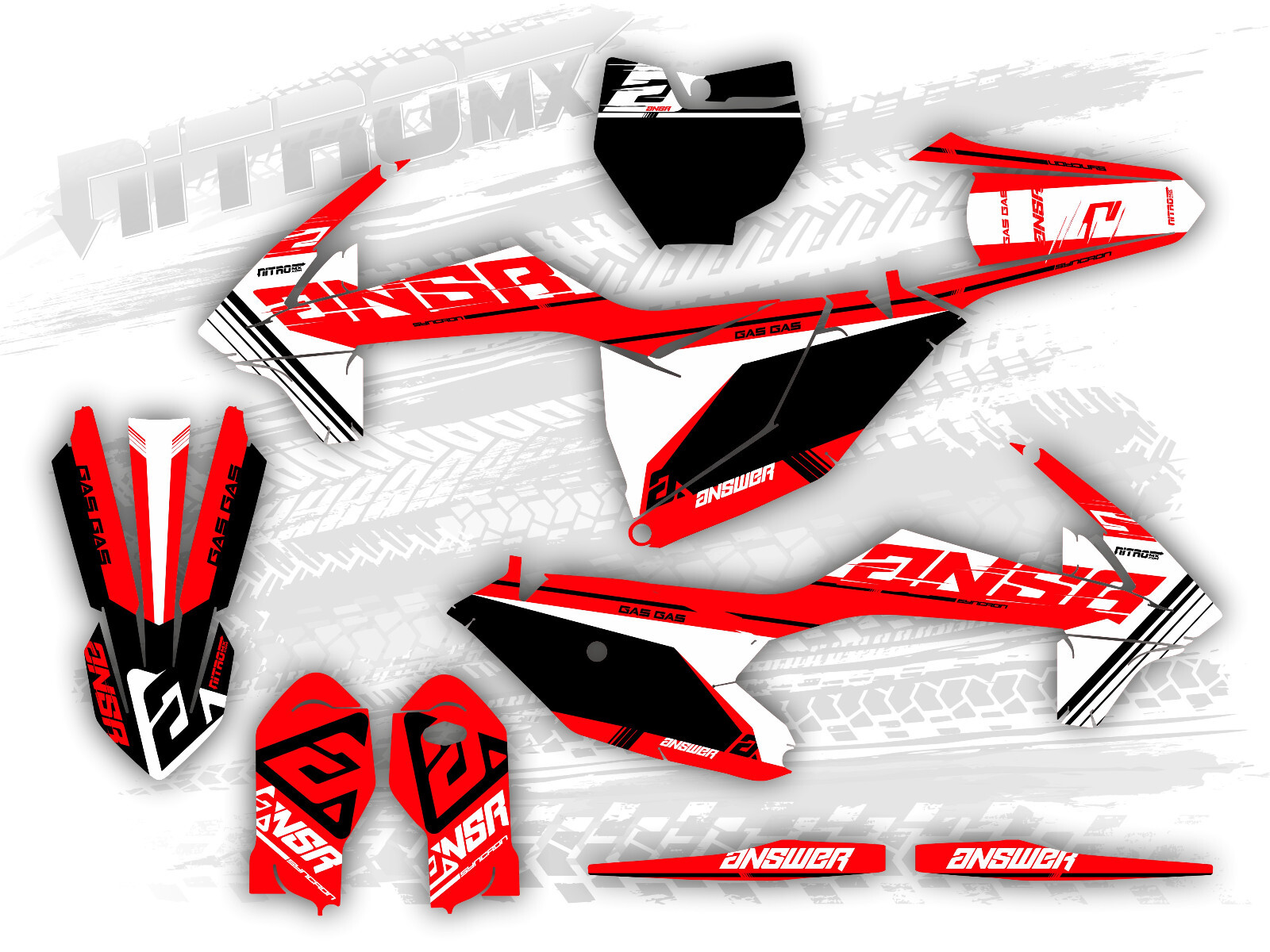 Graphics Kit fits Gasgas MC 85 MC85 2021 2022 2023 2024 Decals Stickers ...