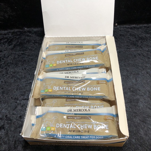 Dr. Mercola Dog Dental Bones - 100 USA Ingredients No Artificial for ...