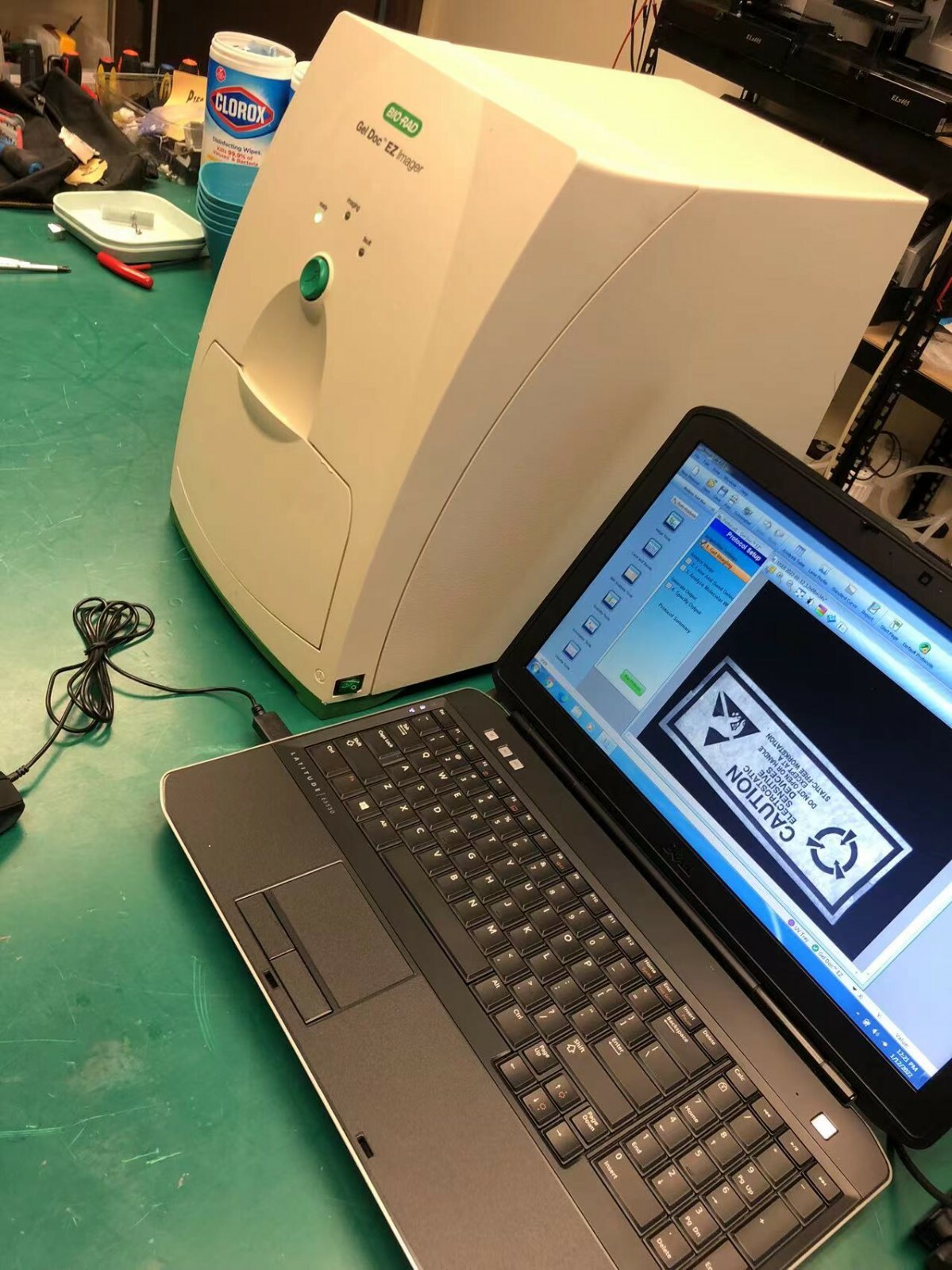 Bio-Rad Gel Doc EZ Imager Documentation imaging System 735BR & trays w ...