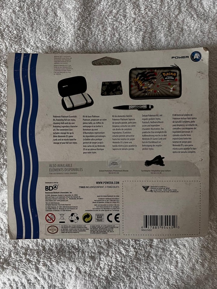 Pokémon Platinum Versione Platine Nintendo DS Essentials Kit NEW SEALED ...