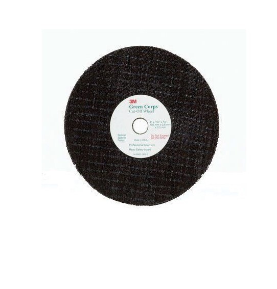 3M 01991 Green Corps 3 x 3/16 x 3/8 Inch Reinforced Weld Grinding Wheel ...