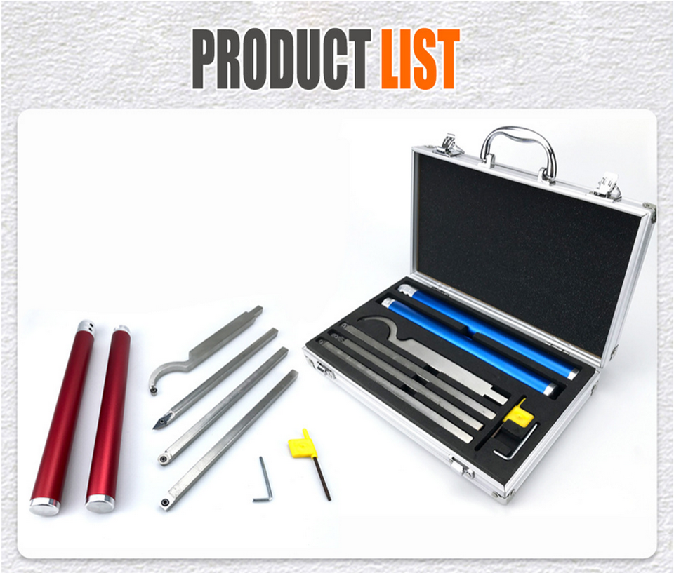 Wood Lathe Turning Tool Kit, Lathe Roughing and Finishing Hollow Tool ...