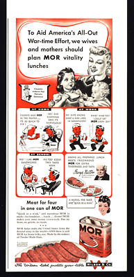 1942 MOR CANNED MEAT PRODUCT WILSON & CO. VINTAGE PRINT AD | eBay