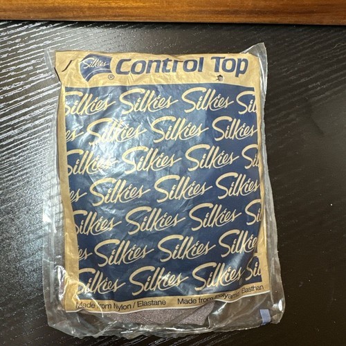 Silkies Pantyhose Sz Large Control Top Hosiery Misty Grey Gray USA | eBay