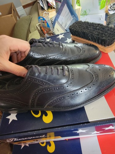Classic Welted Black Wing Tip Shoe Size 9.5D | eBay