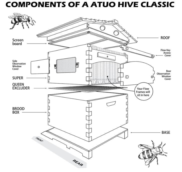 7PCS Auto FLOW Honey Hive Beehive Frames - DEPOSIT | eBay