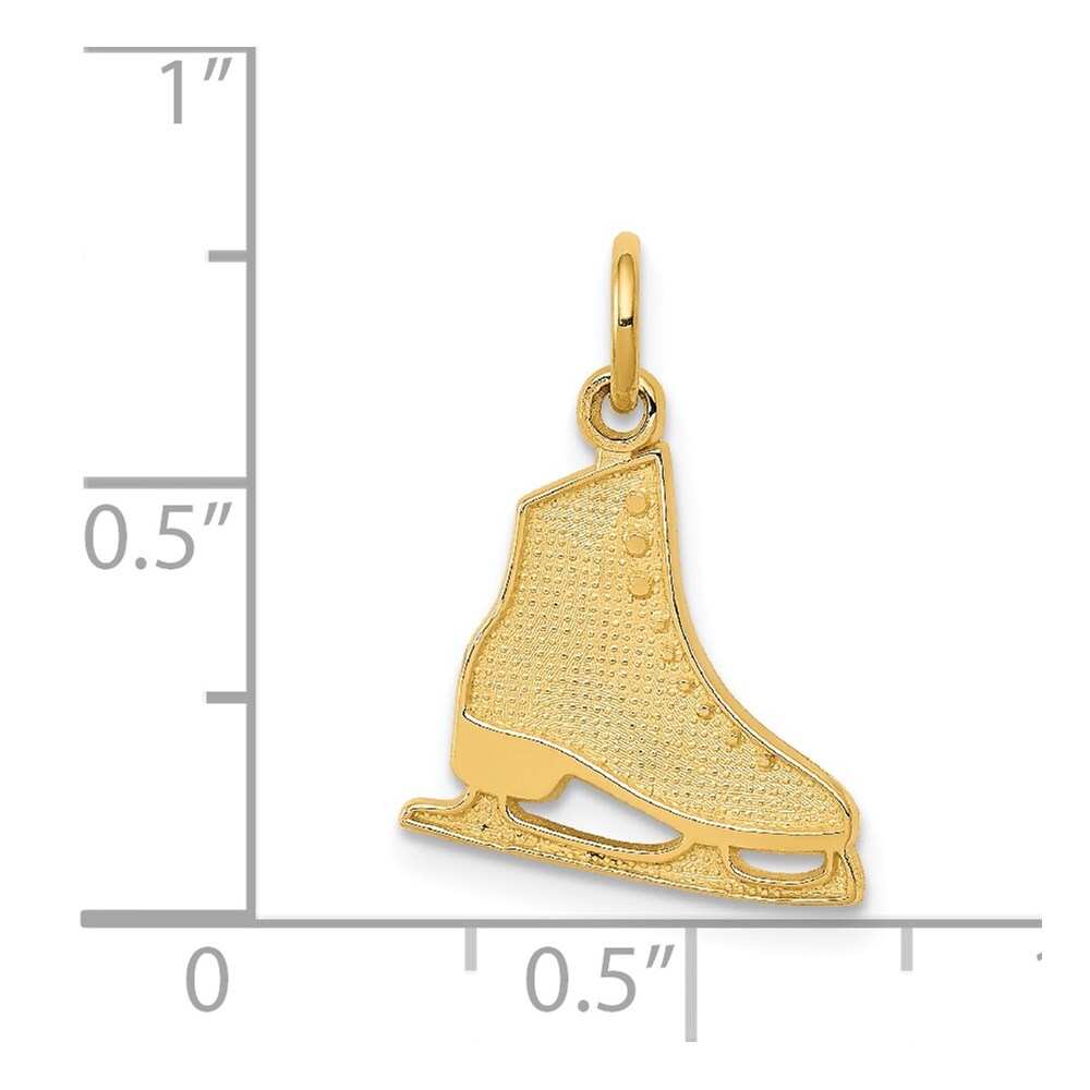14K Yellow Gold Figure Skate Charm K3539 | eBay
