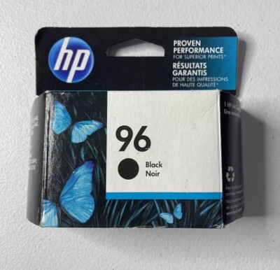 GENUINE HP 96 Black Ink Cartridge C8767WN C8767W Oem Sealed Retail Box ...