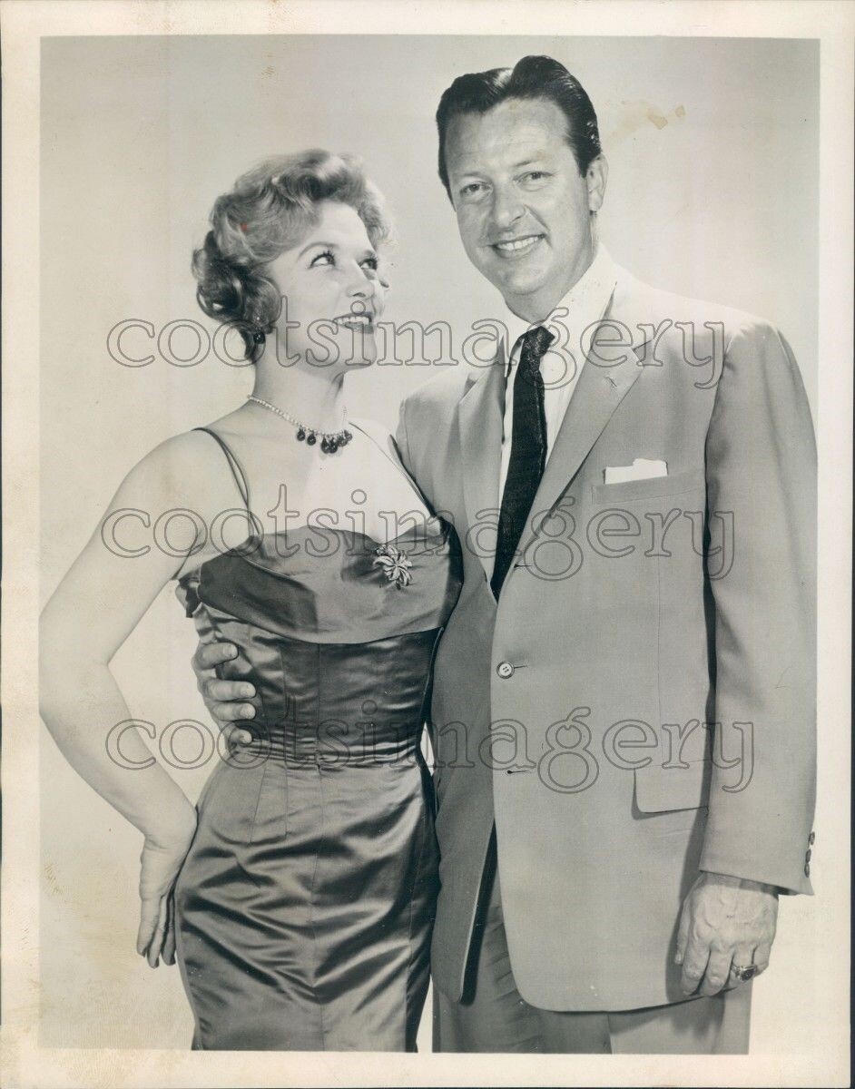 1958 Press Photo Mike Stokey Denise Darcel Pantomime Quiz 1950s TV | eBay