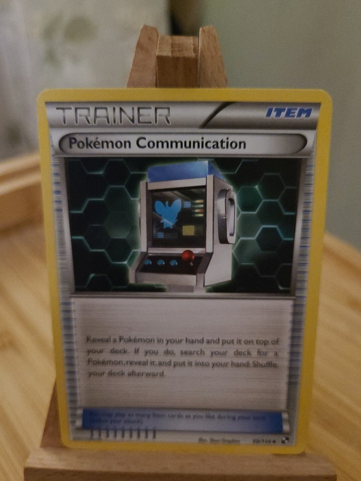 Pokémon Trading Card Game Trainer Communication Black And White Card ...
