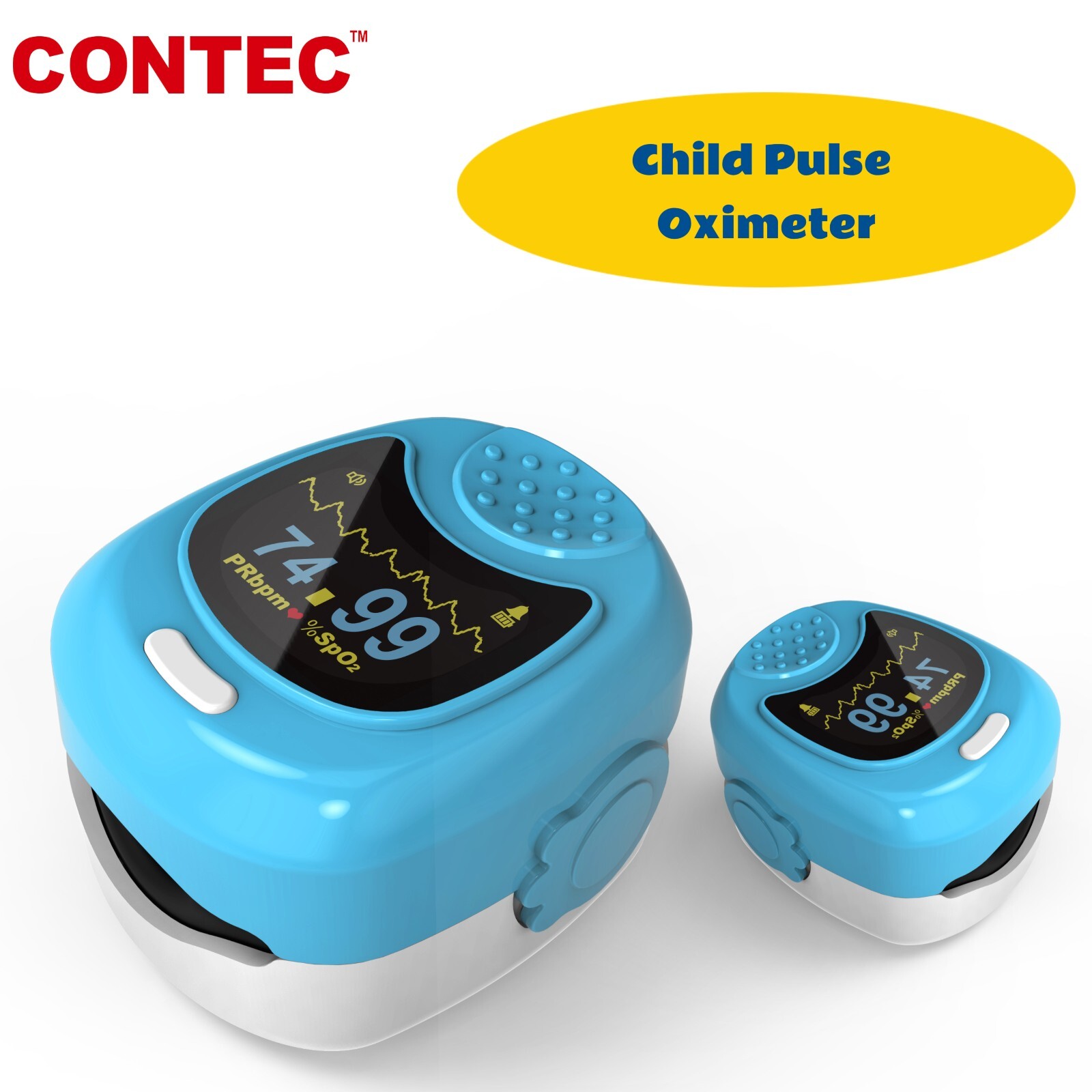 Fingertip Child Kids Digital Pulse Oximeter SPO2 PR Blood Oxygen ...