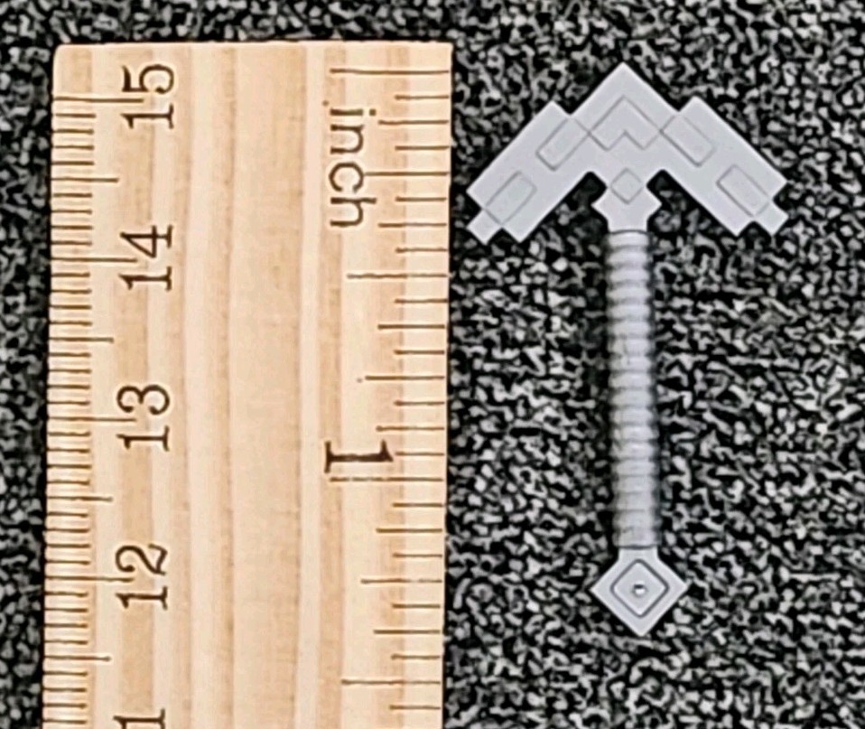 LEGO Parts - Flat Silver Pickaxe Pixelated (Minecraft) | eBay