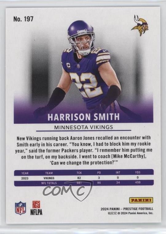 2024 Panini Prestige Xtra Points Sunburst Harrison Smith #197 18d9 | eBay