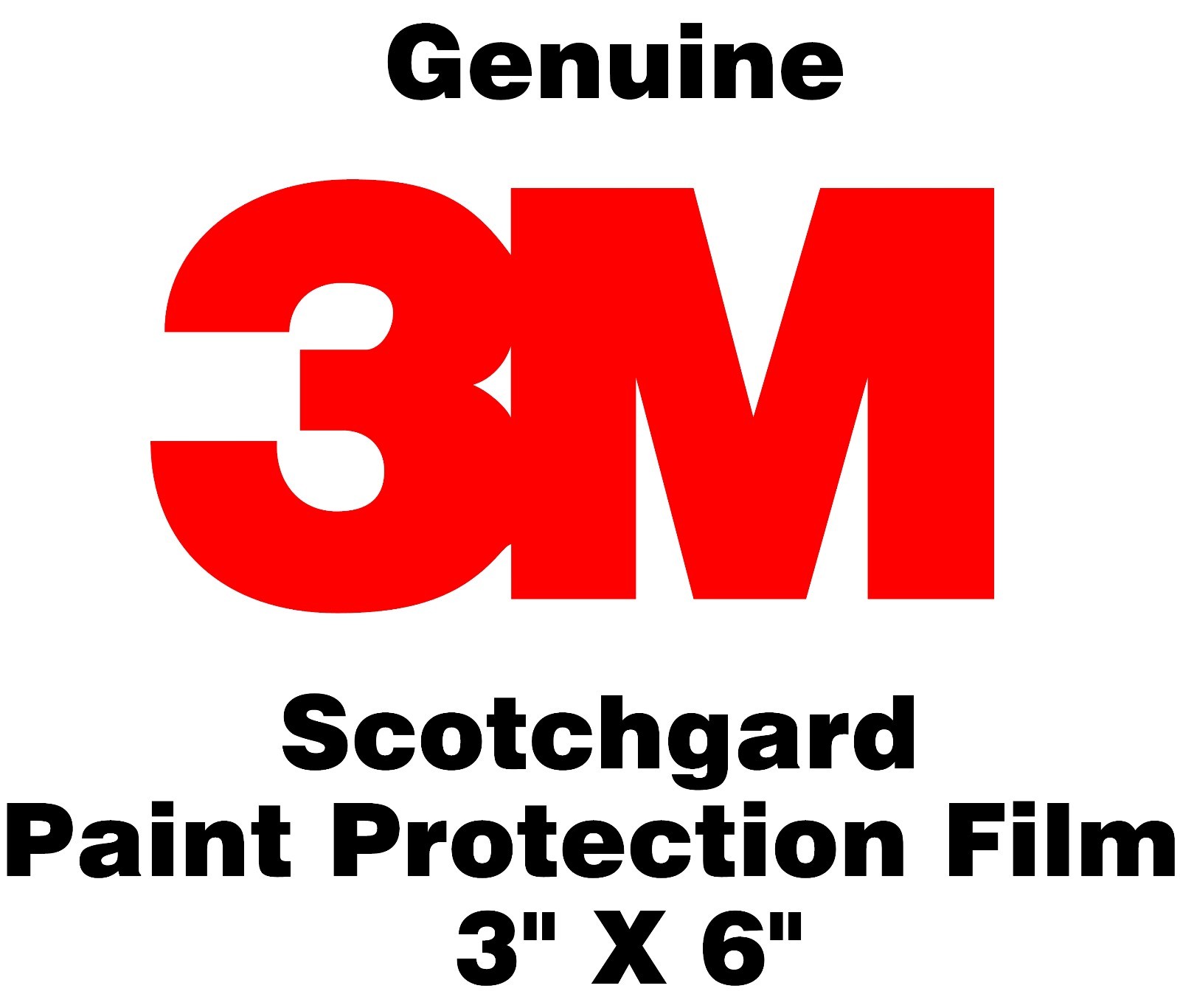 3M Scotchgard Paint Protection Film Bulk Roll (Sample Size Pack of 5) 3 ...