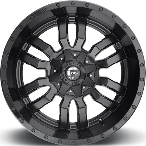 4 Wheels 18" D596 Sledge 18x9 6x135/6x139.7 Black -12ET 106.1CB ...