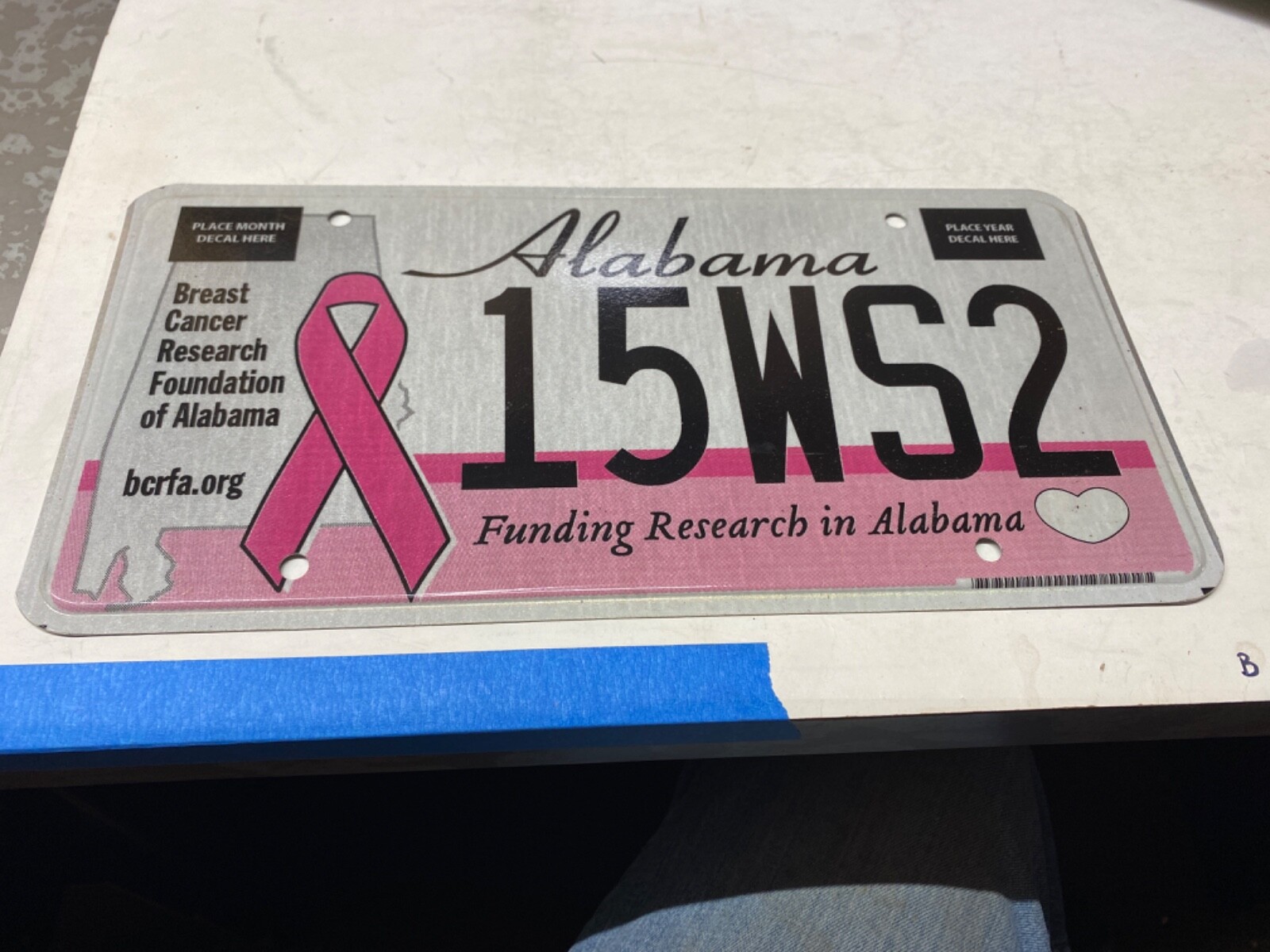 Vintage Alabama Breast Cancer License Plate | eBay