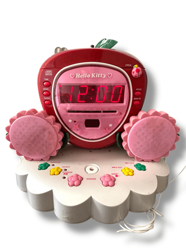 Vintage 2000’s Hello Kitty floral strawberry radio CD player digital ...