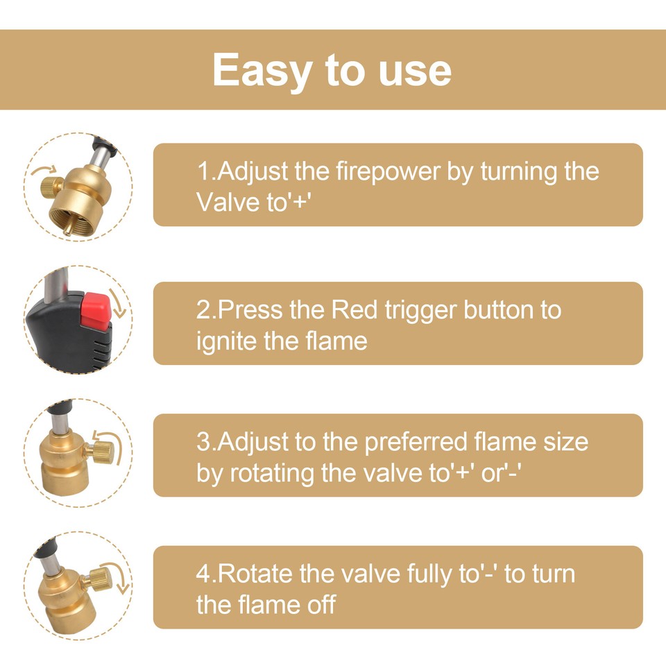 Blow Gas Torch for Map Plus Pro Mapp Propane Blowtorch Soldering ...