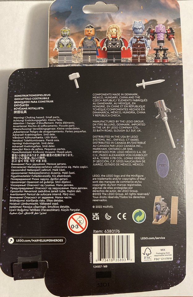 LEGO 40525 Marvel Studios The Infinity Saga Endgame Battle Thor ...