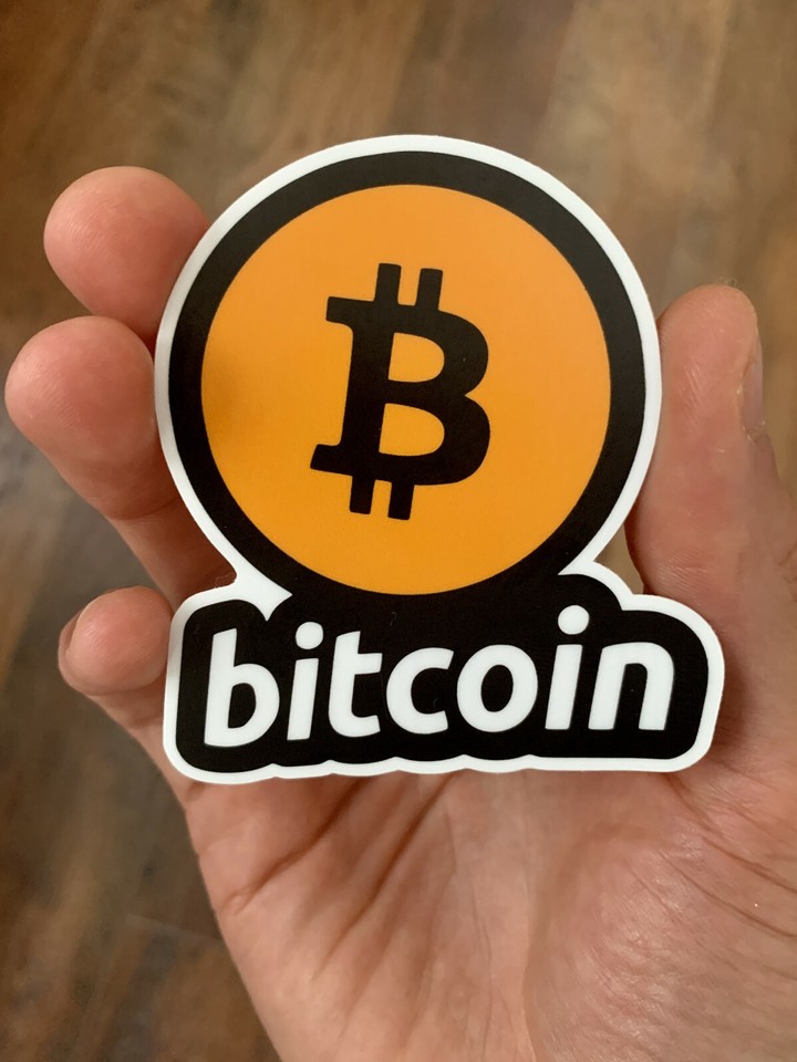 Bitcoin BTC logo high-quality vinyl sticker 3 in for whale and small ...