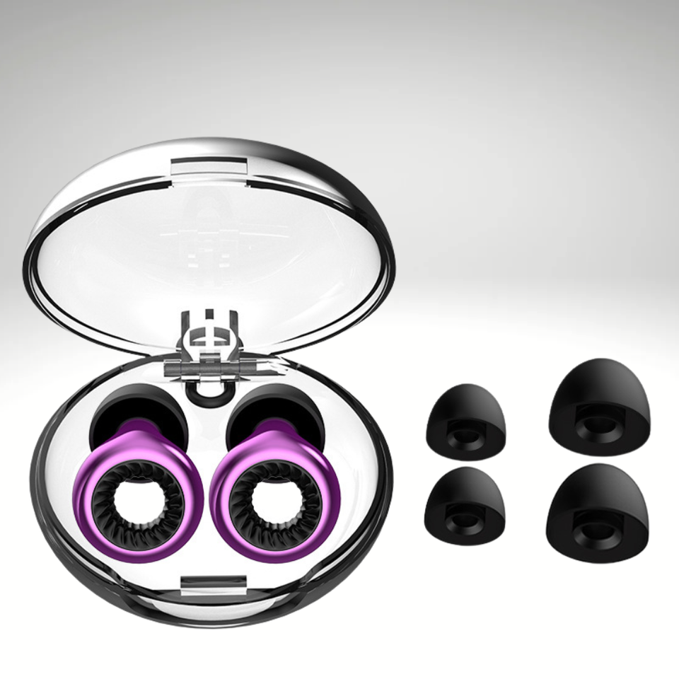 Noise Cancelling Metallic Silicone Earplugs Loop Ring Ear Plugs for ...