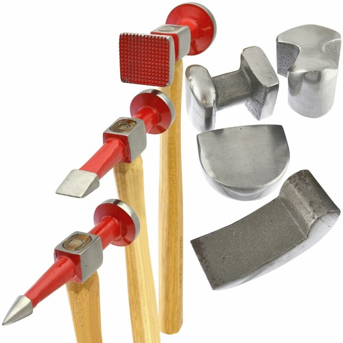 Auto body Repair Kit Panel Beating Hickory Hammers Dollies Shrinking ...