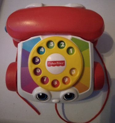 Fisher Price Chatter Telephone Phone Pull Toy 2015 Rotary Dial Toddler ...