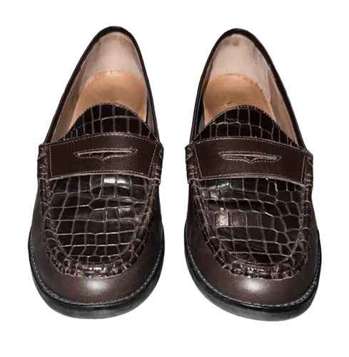 Vionic Waverly Croc Brown Loafer | eBay