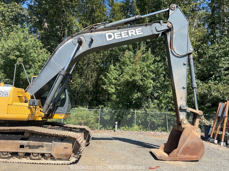 2014 John Deere 350G LC Hydraulic Excavator Trackhoe Bucket Cab A/C ...