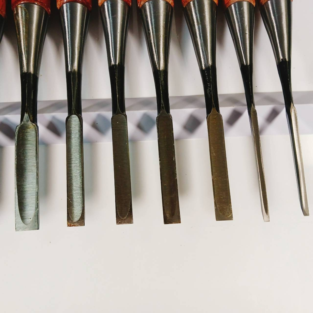 Japanese Chisel set of 13 KANE-SADA ┓定 2-18mm Chisels From Japan AH155T | eBay