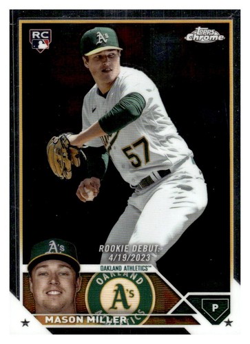 2023 Topps Chrome Update USC39 Mason Miller - Oakland Athletics RD | eBay