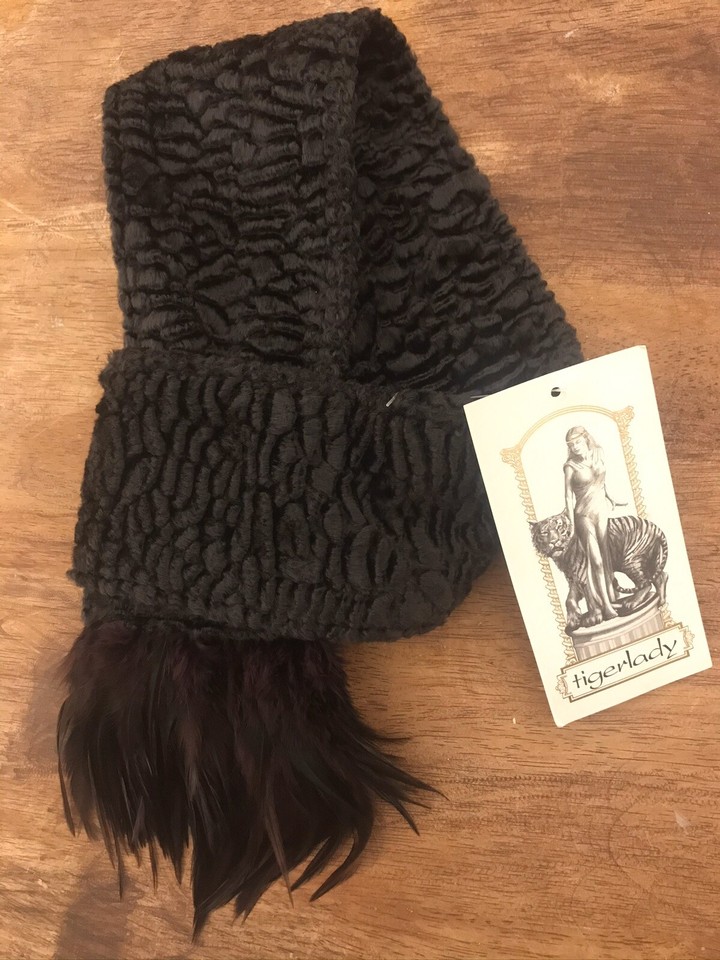 Tigerlady Women’s Feather Muffler One Size Charcoal Plum | eBay