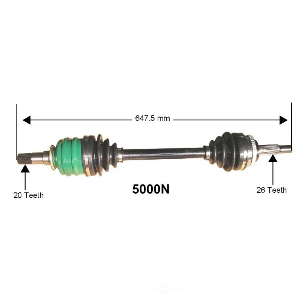 CV Axle Assembly-PDL Autopart Intl 1700-203847 fits 01-03 Toyota Prius ...