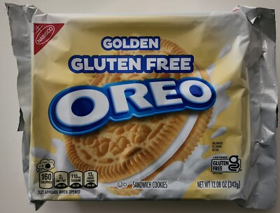 NEW Nabisco Oreo Golden Gluten Free Sandwich Cookies 12.08 oz Package ...