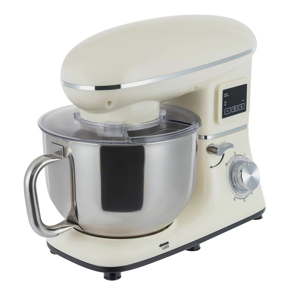6.5-QT 1350W 6-Speed Food Mixer Kitchen Electric LCD Stand Mixer With ...