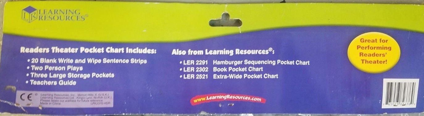 Learning Resources Pocket Charts | eBay