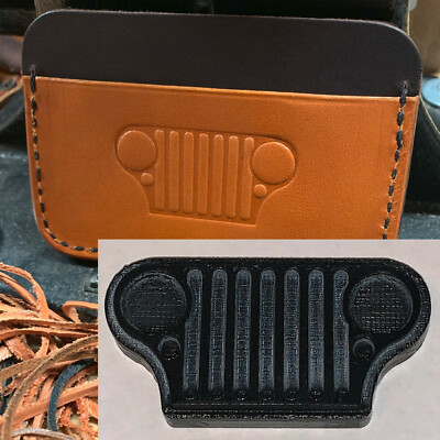 Jeep Grille Leather Embossing Stamp / Clicker Stamp, Delrin 2", CJ JK ...
