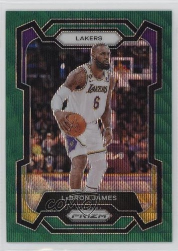 2023-24 Panini Prizm - Green Wave Prizm #63 LeBron James for sale ...