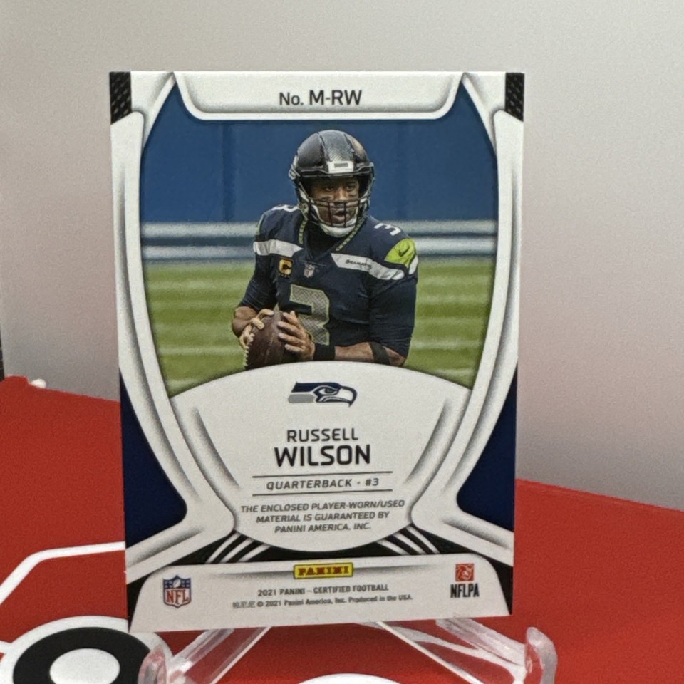 2021 Russell Wilson Certified Patch SP (12/25) Seahawks Broncos ...