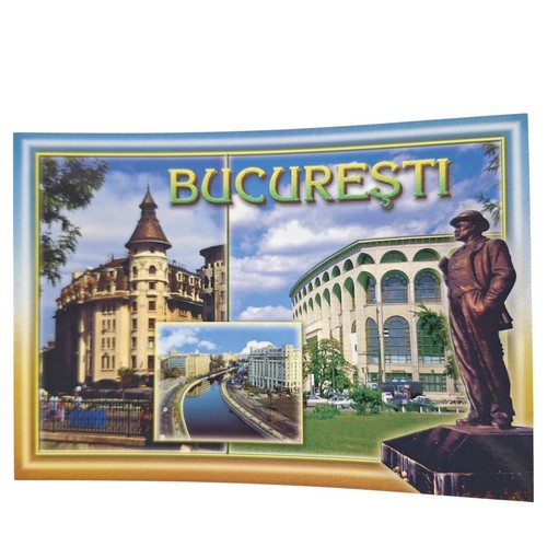 Postcard Bucharest National Theater General-Dambovita's View Romania Chrome | eBay