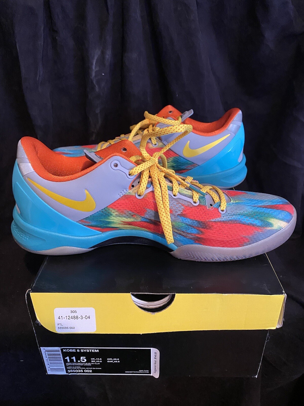 Nike Kobe 8 VIII GC System Venice Beach Stadium Grey … - Gem