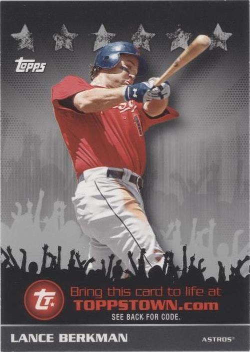 2009 Topps - Toppstown Redemption Code Cards Lance Berkman #TTT20 for ...