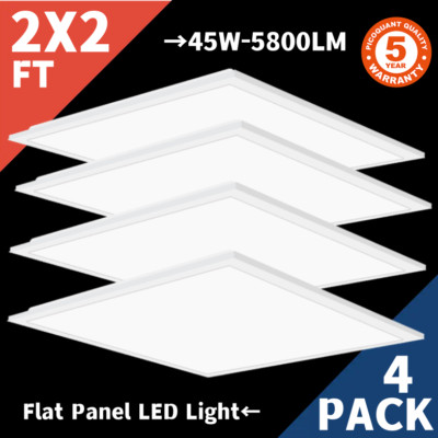 24X24 inch LED Flat Panel Light Troffer Ceiling Lights 2x2FT 45W, 0-10V ...